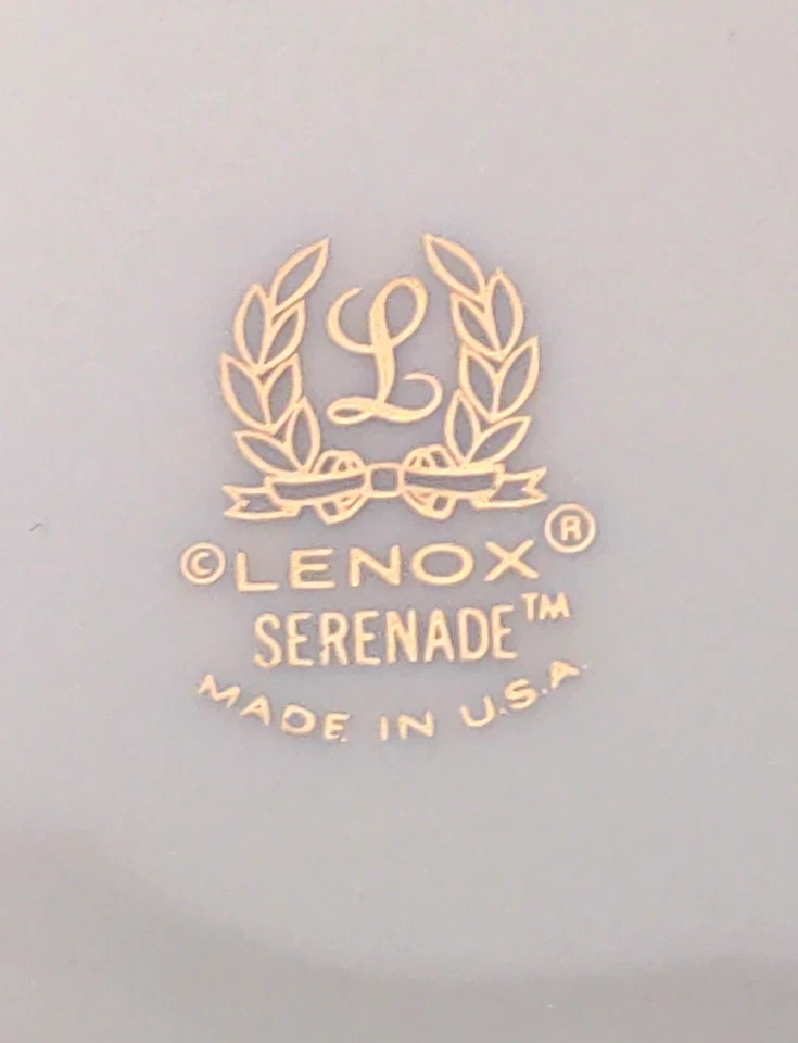 SET OF EIGHT Lenox Serenade Dinner Plates ALL EXCELLENT | eBay
