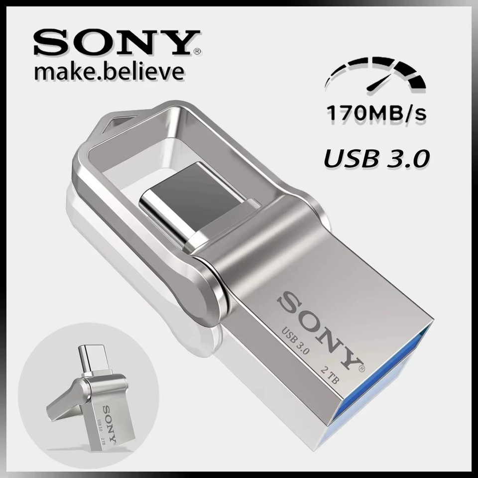 SONY 2TB High Speed PenDrive USB Flash Drive Metal Pendrive Type-C ...