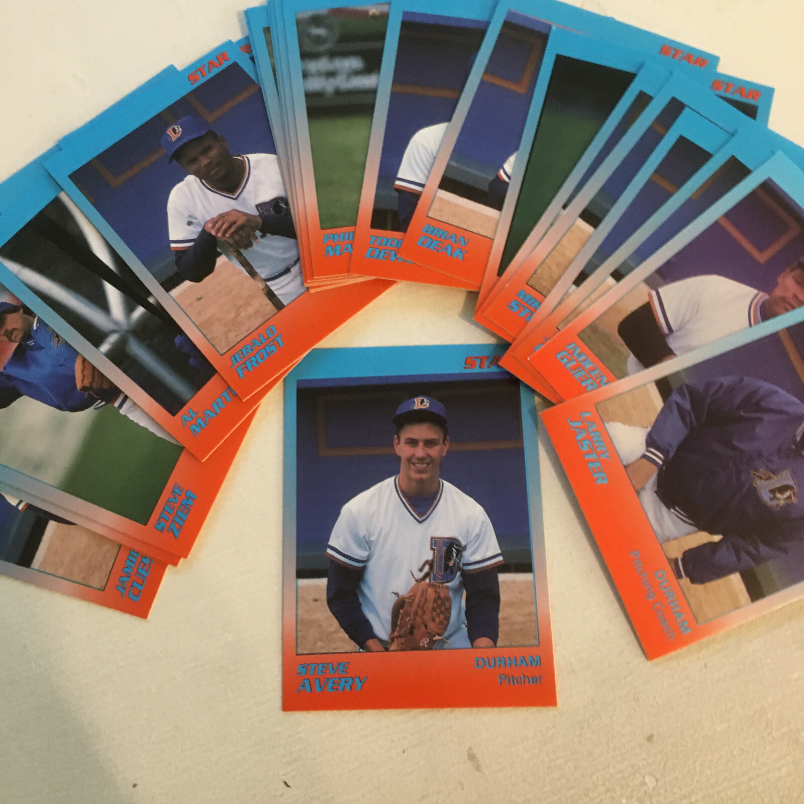 Durham Bulls 9 team card sets from 1986 thru 1995. Chipper Jones MLB | eBay