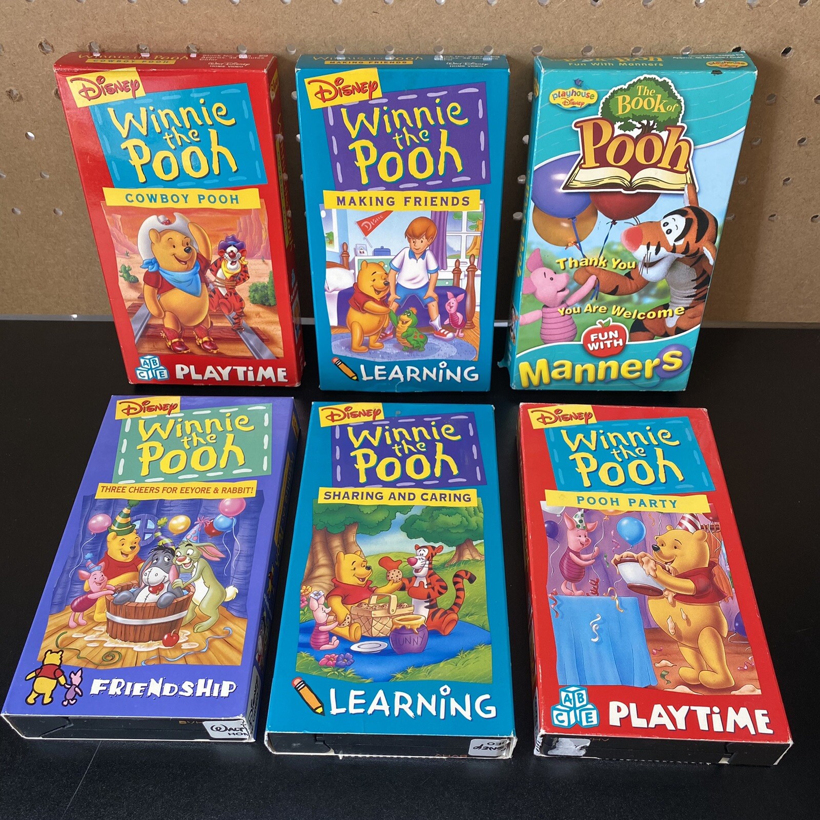 6 VHS LOT-Winnie The Pooh: Three Cheers For | Grelly USA
