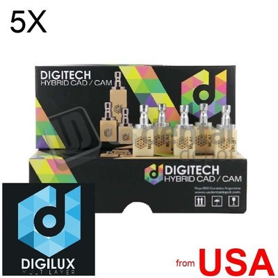 5X LOT of DIGILUX SUPER CRYSTAL HYBRID Ceramic Multilayer Cad/Cam ...