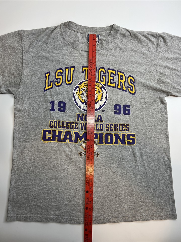 LSU Tigers 1996 NCAA College World Series Championship CWS T-Shirt Men ...