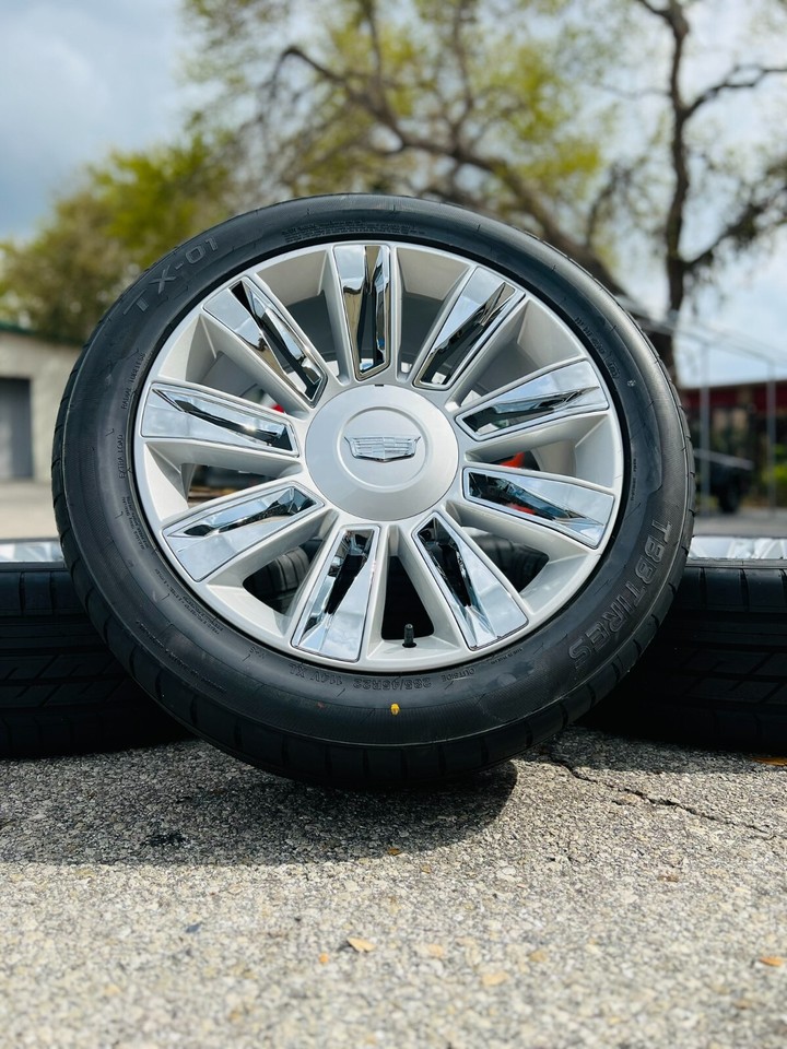 22" Cadillac Escalade Platinum Wheels Rims Tires Fits Factory 2020 2019 ...