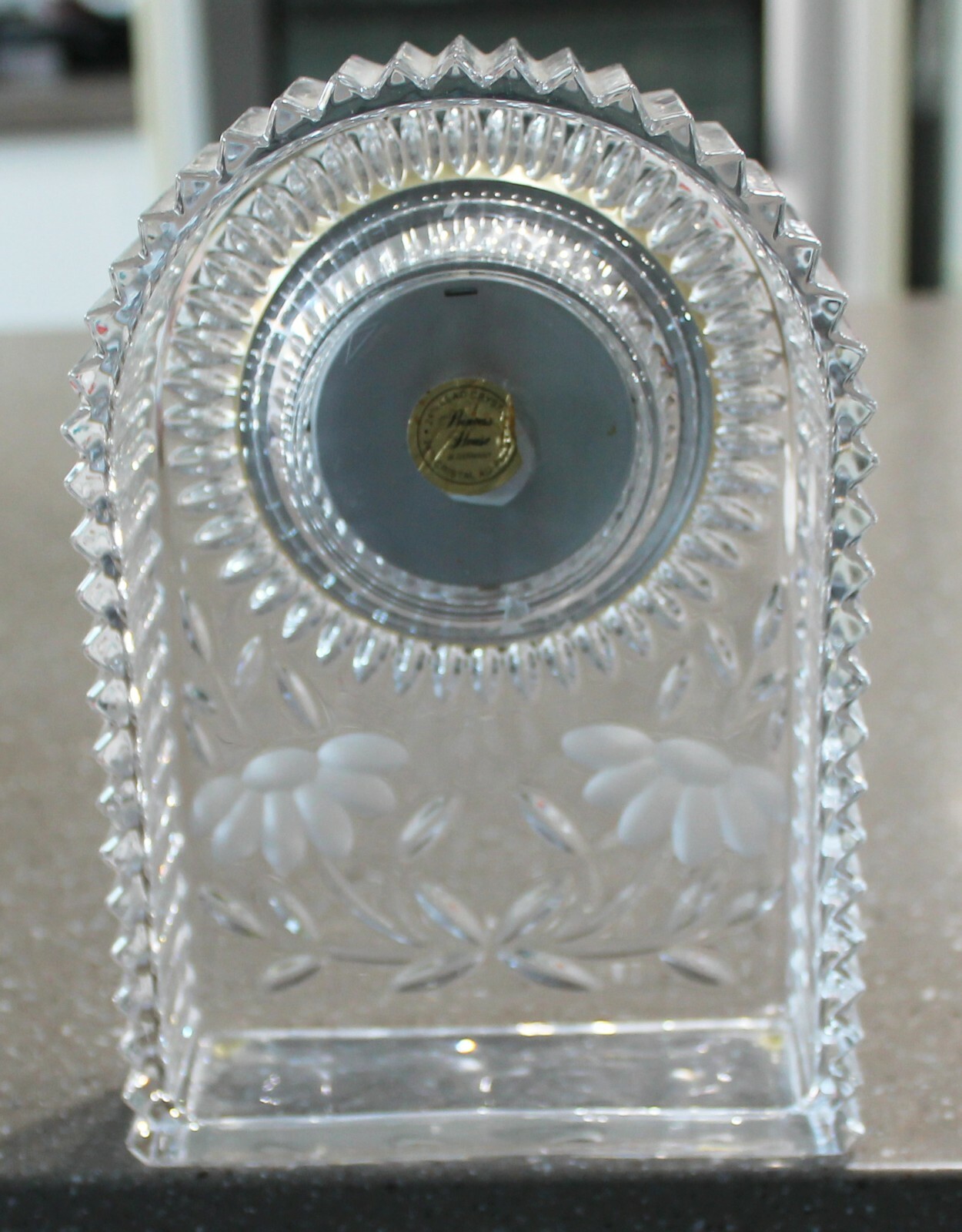 PRINCESS HOUSE MANTEL CLOCK 24% Lead Crystal | eBay
