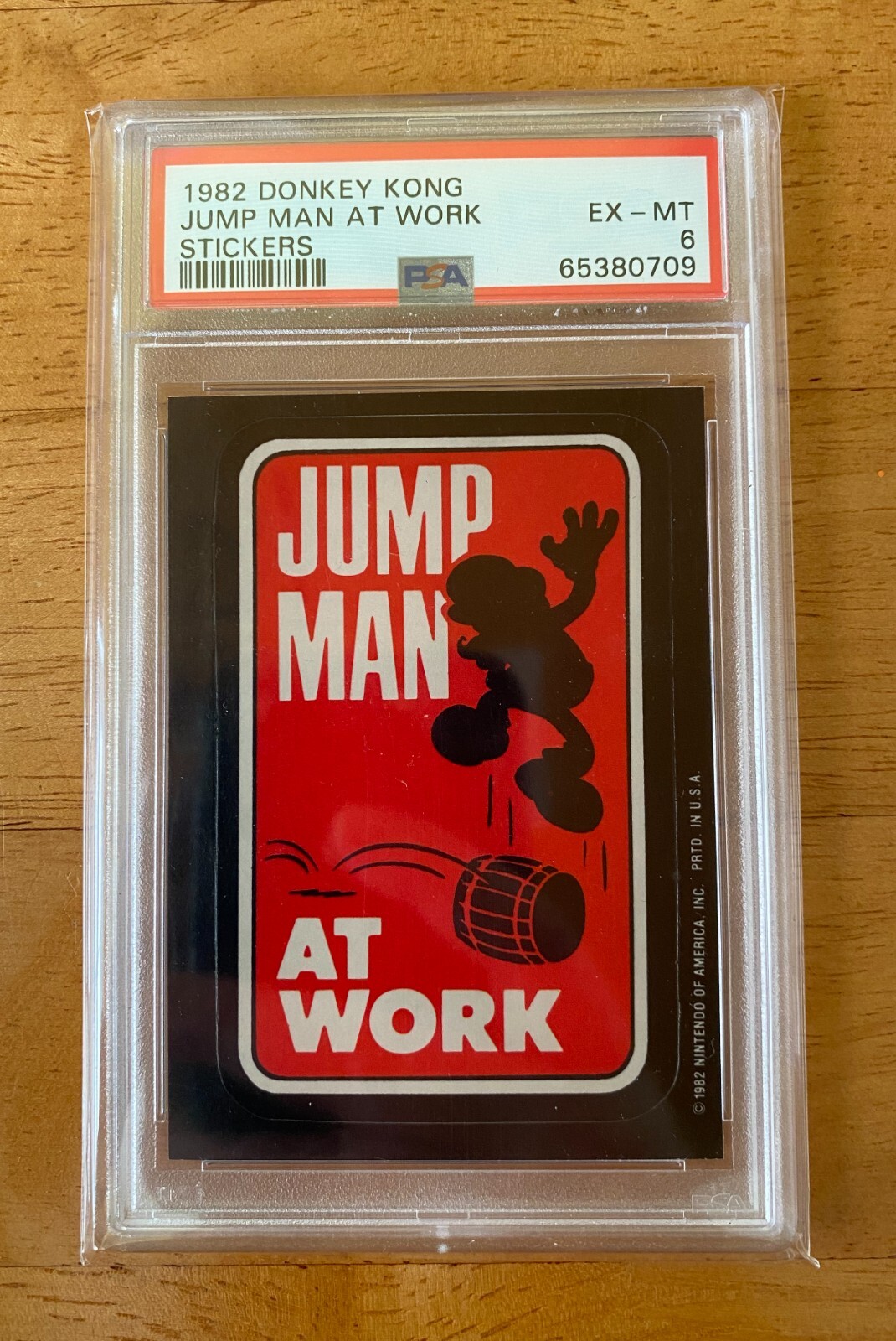1982 Topps Nintendo Donkey Kong SUPER MARIO ROOKIE CARD JUMP MAN ...