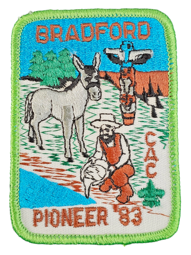 1983 CAC Bradford Pioneer District Patch Boy Scouts BSA | eBay