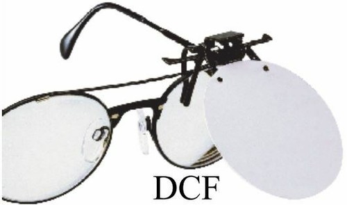 Clip on flip up blinder for shooting glasses, hats, headbands, or ...