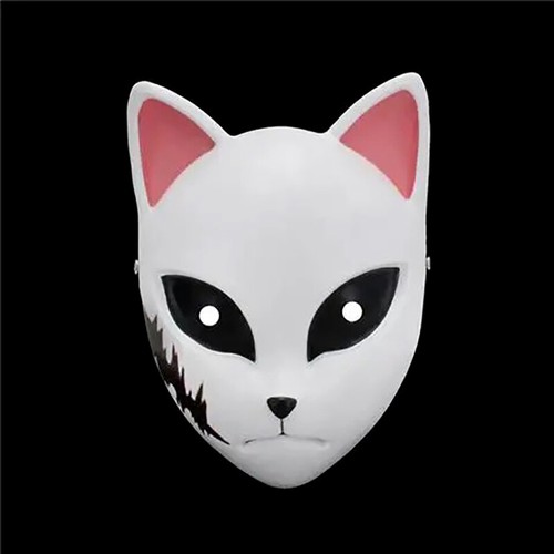 Demon Slayer Blade, Kamado Tanjiro, Rabbit Mushroom, Full Face Fox Mask ...