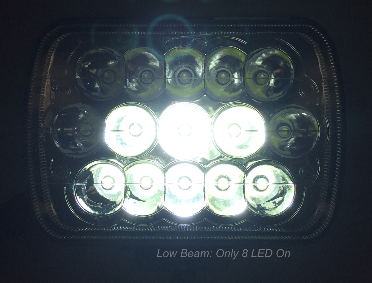 Freightliner FL50 FL60 FL70 FL80 FL106 LED Headlight w/ Bezel Assembly ...