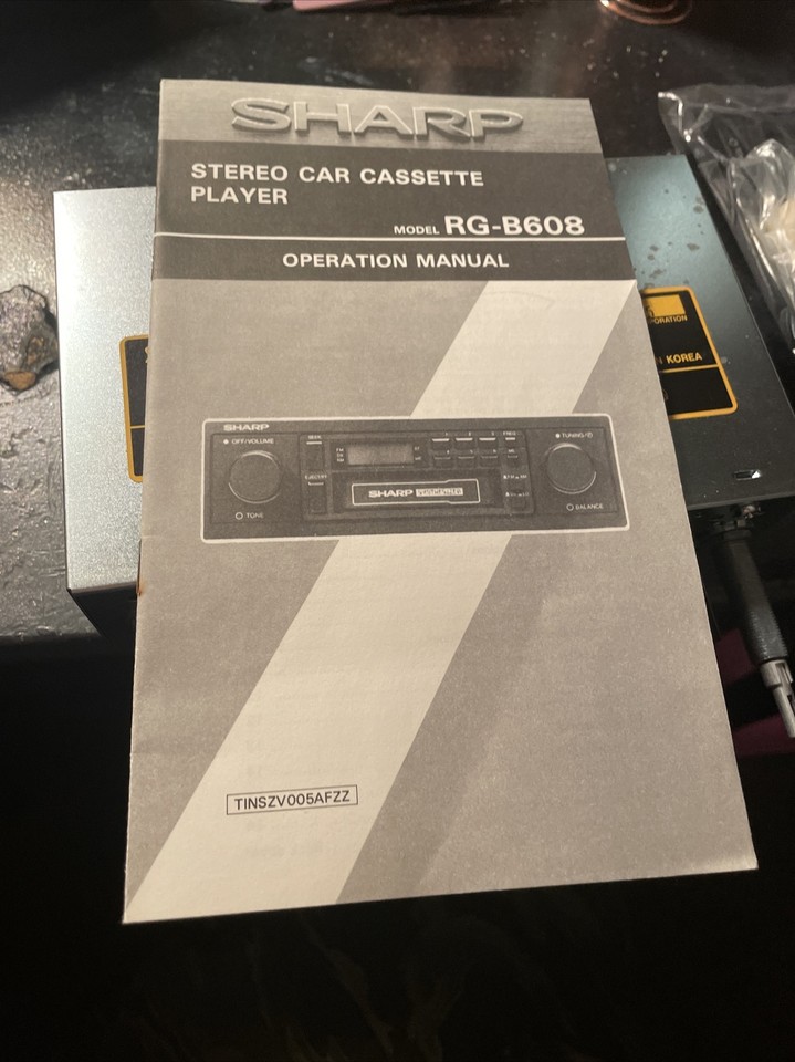 Sharp RG-B608(BK) Stereo Tape Deck Player - With Original Box, Manual ...