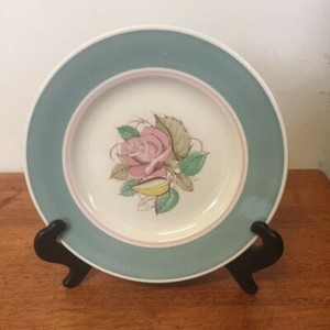 Vintage Susie Cooper China Patricia Rose Green 8" salad plate | eBay