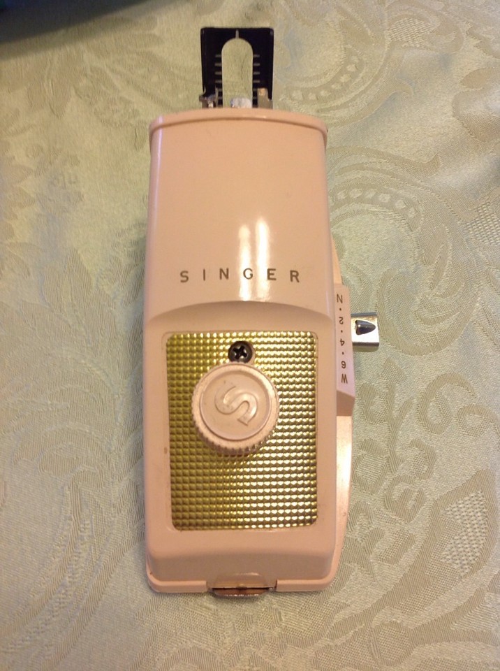 Singer Sewing Machine Buttonholer in Teal Blue Art Deco Box | eBay