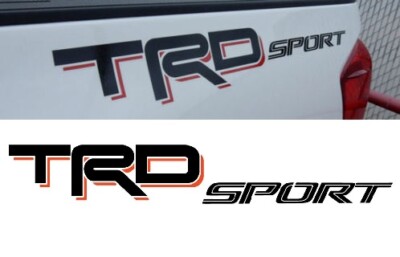 TOYOTA TRD SPORT Decals Vinyl Stickers 1 PAIR Tundra Tacoma Truck ...