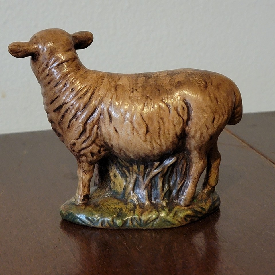 Holland Mold Ceramic Standing Donkey & Sheep Hand Painted Vintage (Lot ...
