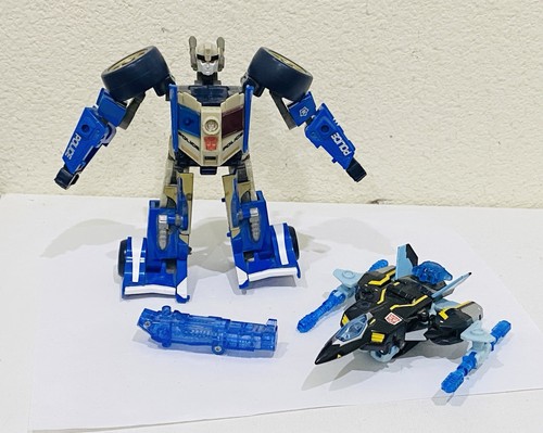 Transformers Prowl Energon Combat Class Police Cop Car 2003 & Treadshot ...