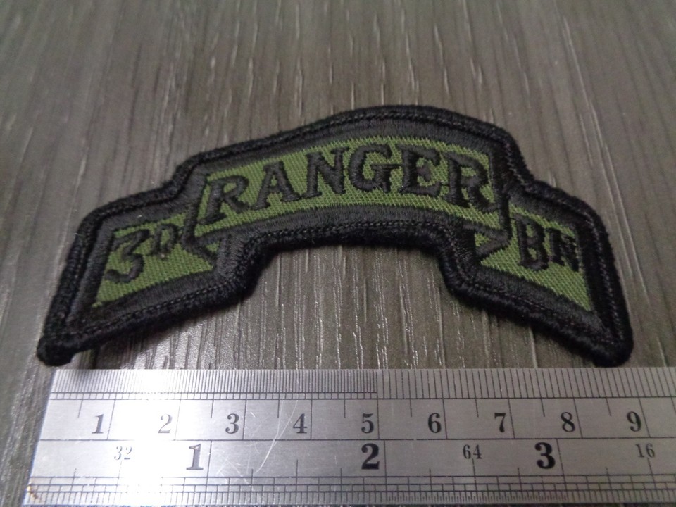 Original U.S. Army 3RD BN Battalion Ranger Subdued Scroll Patch OD ...