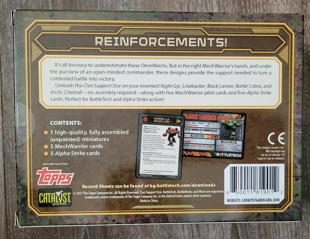 Battletech Forcepack Clan Support Star (catalyst Game Labs) for sale ...