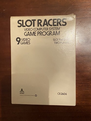 Slot Racers Atari 2600 Game Tested Working Complete White Box Variation ...
