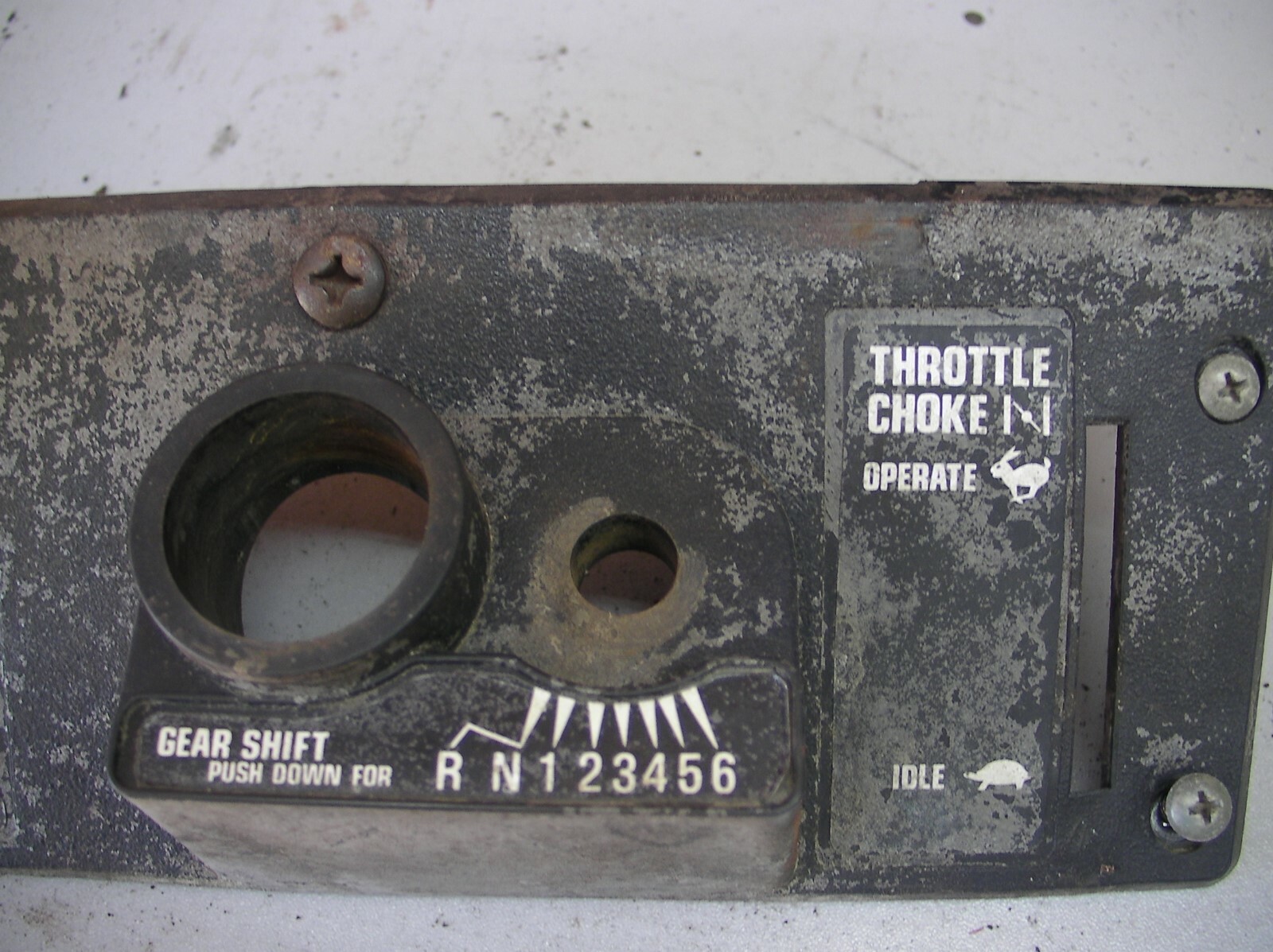 Toro Wheel horse 212-6 dash console cover 111467 | eBay