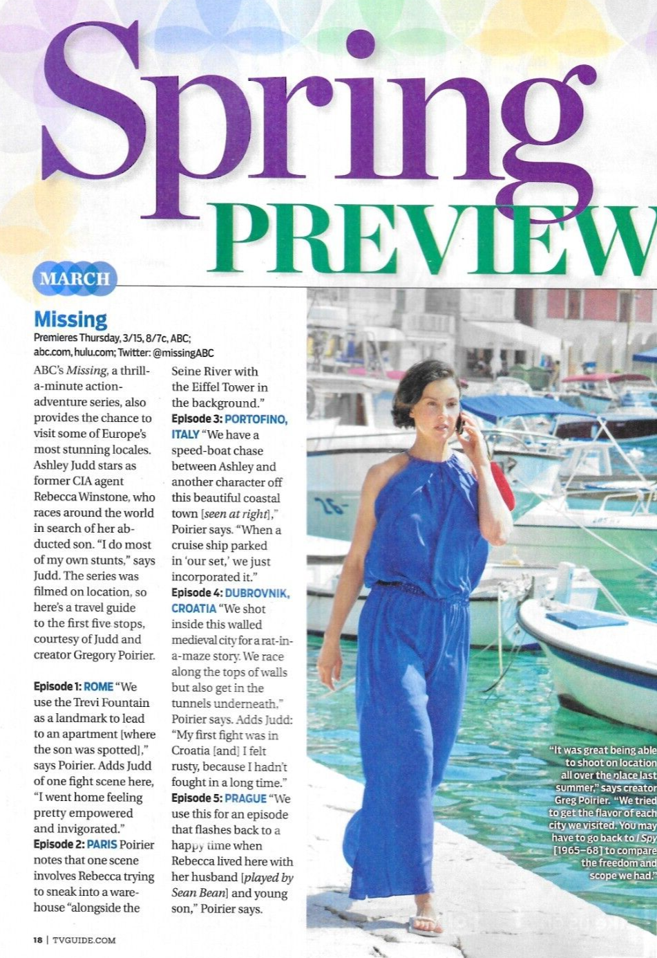 TV Guide Magazine Kiefer Sutherland Touch Spring Preview Smart Comedies 2012 | eBay