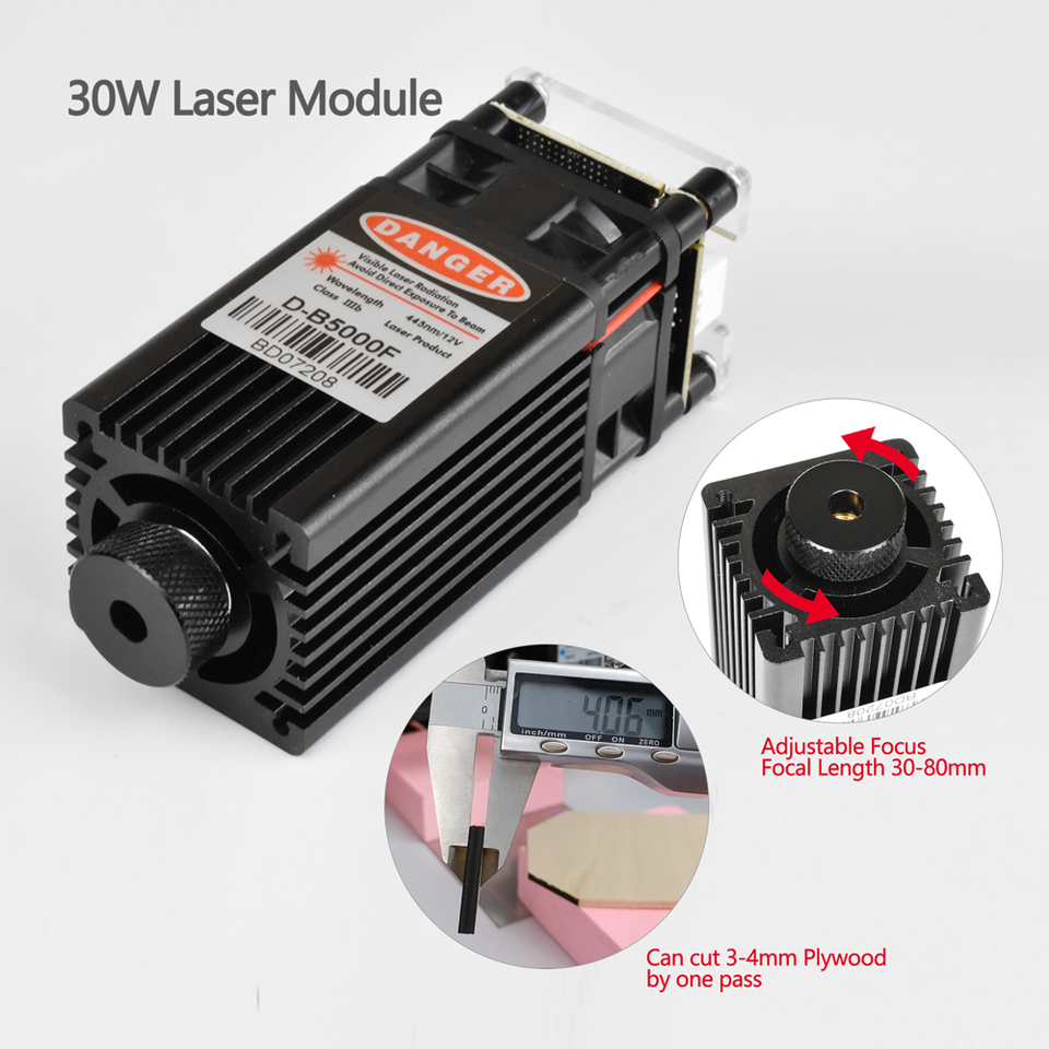30W CNC Laser Module Head for Laser Engraving Cutting Machine Wood ...