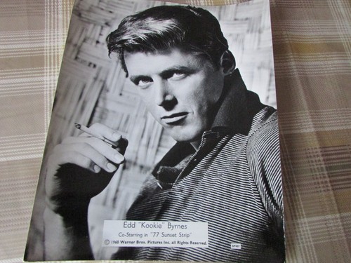 Edd KOOKIE Byrnes 1960 WARNER Bros 77 SUNSET Strip Publicity / Fan ...
