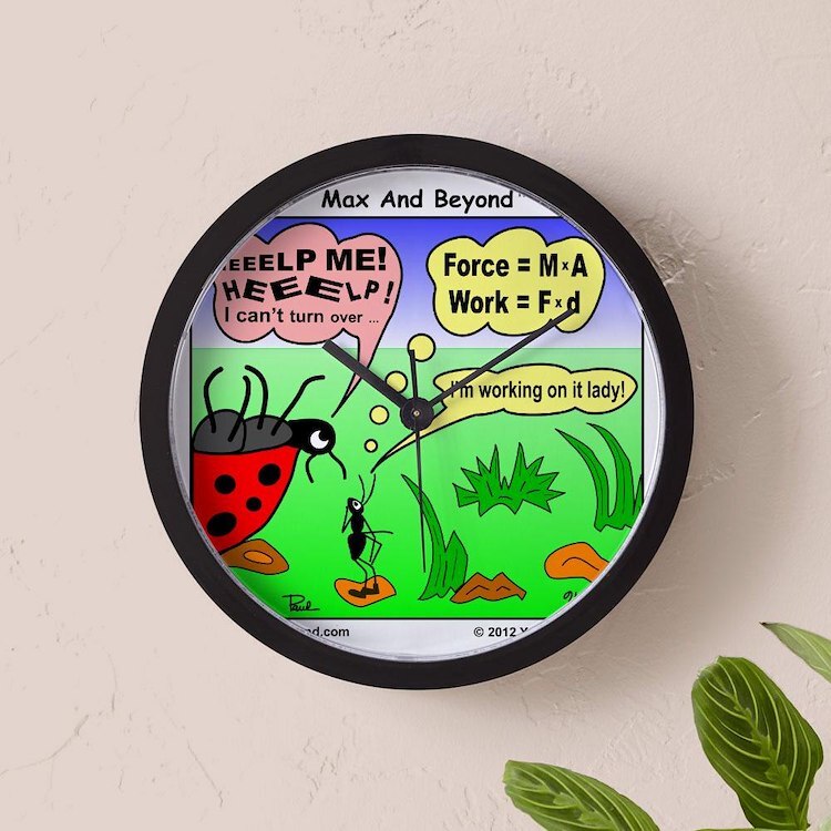 CafePress Ant And Ladybug 10" Wall Clock (1143928841) | eBay
