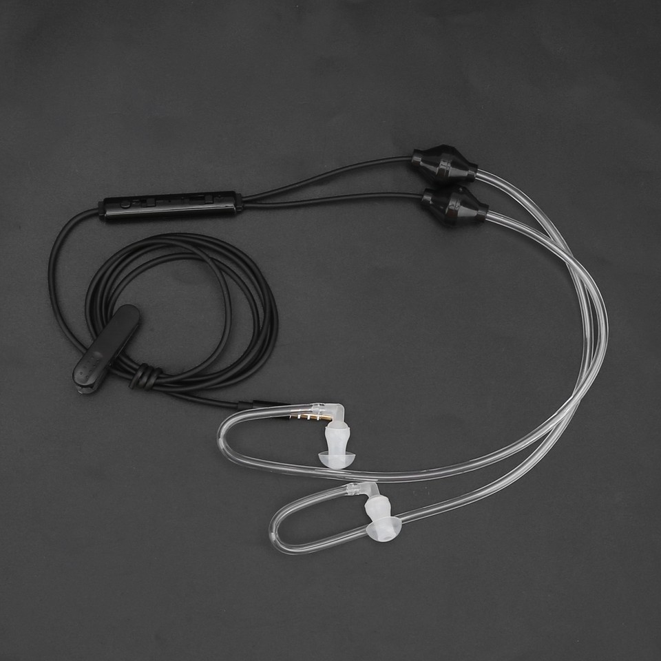 Air Tube Earphone Earbuds Wired Headphones W/HandFree Microphone For ...