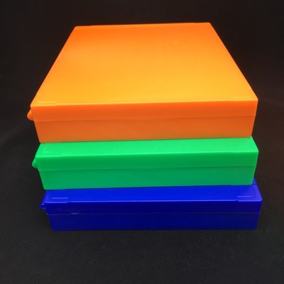 Plastic Microscope Slides Box 100pcs Pathological Slides Storage Holder ...