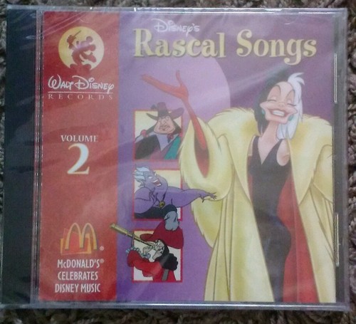 NEW Disney's Rascal Songs: Volume 2 (CD) McDonald's Celebrates Disney ...