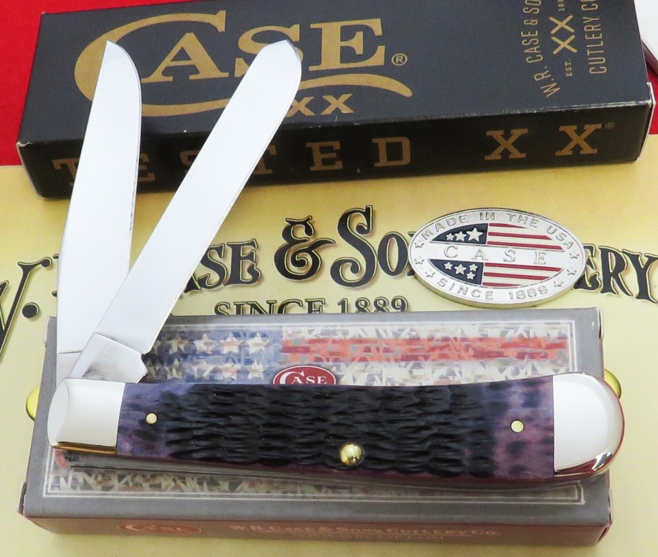 Case XX Purple Haze Trapper Knife 2014 Arrowhead Shield Mint In ...
