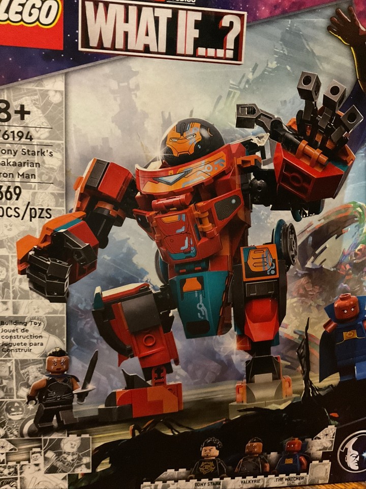 Lego Marvel Tony Stark's Sakaarian Iron Man 76194 Set Building Toy 369 ...