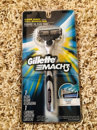 Gillette Mach 3 Razor with Cartridge 💥Closer Shave for Up to 💯% Redness ...