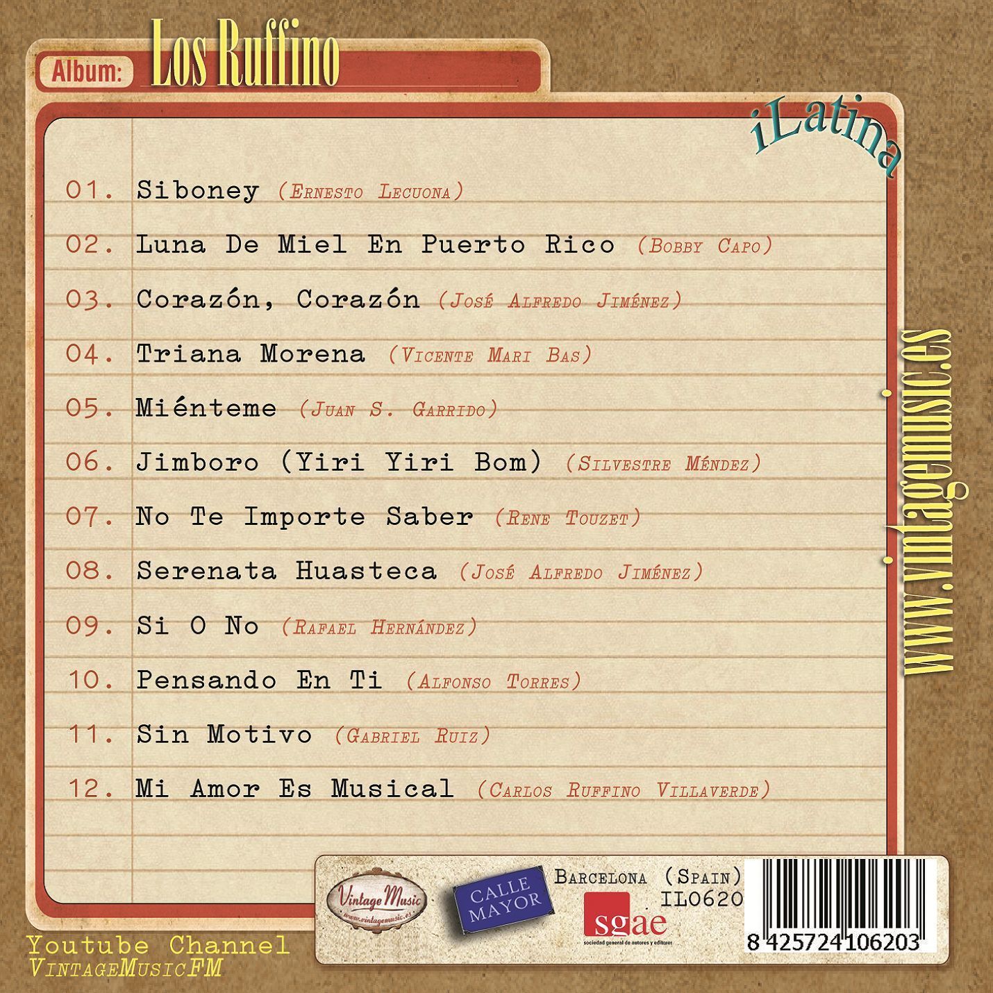 LOS RUFFINO iLatina CD #170 / Siboney , Luna De Miel En Puerto Rico ...