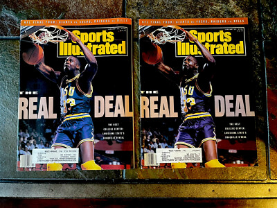 1/21/91 Sports Illustrated 1st Cover Shaq The Real Deal LSU EX-NM! | eBay