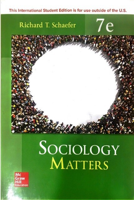 Sociology Matters by Richard T. Schaefer (Paperback, 2018) for sale ...