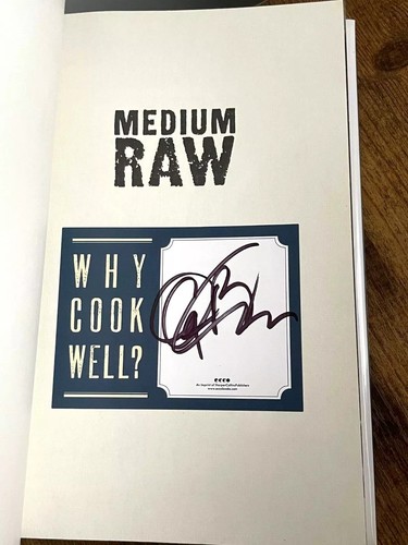 Anthony Bourdain SIGNED Medium Raw NF+/Fine 1st Print in Brodart Protector | eBay