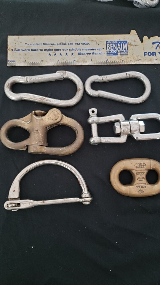 Lot of Sailboat Standing and Running Rigging, Deck Hardware. | eBay