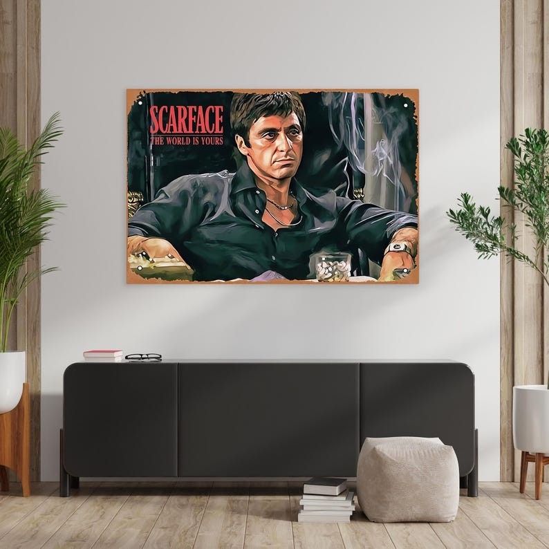 Scarface Canvas Art, World is yours Al Pacino Canvas, Trendy Canvas | eBay