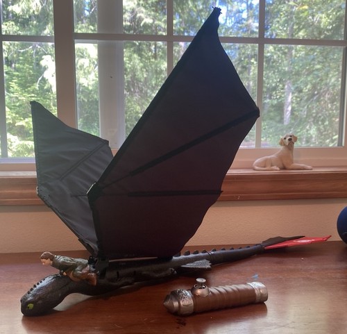 How to Train Your Dragon Flying Toothless Toy 30-Inch, RC Control ...