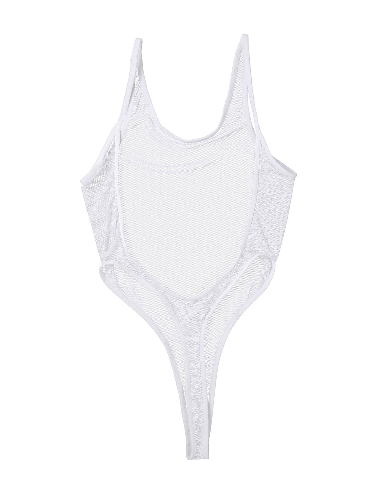 Damen Mesh Body Bikini Bademode Transparent Teddy Babydoll Dessous ...