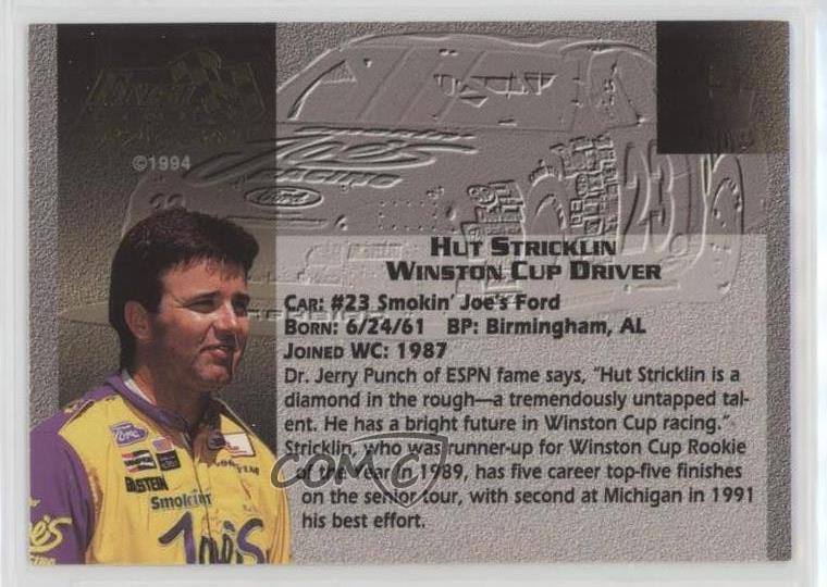 1994 Finish Line Gold Hut Stricklin #5 | eBay