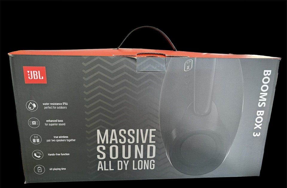 Jbl Booms Box 3 Portable Wireless Speaker. IPx6 50036389075 | eBay