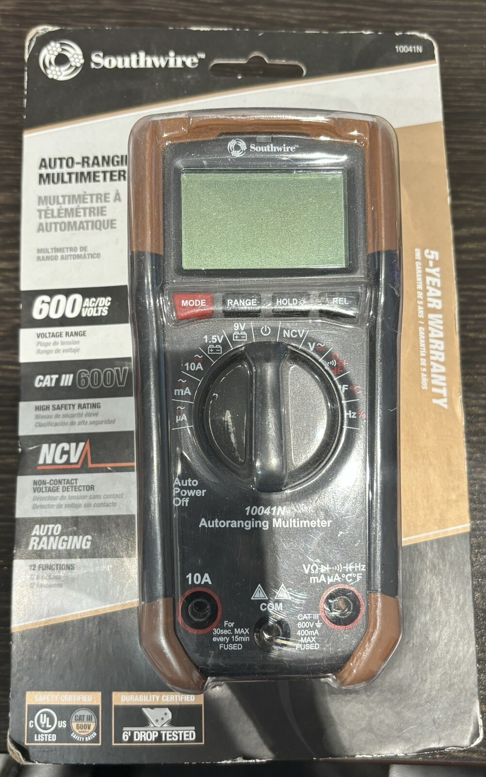 Southwire 10041N Auto Ranging Multimeter AC DC 600v for sale online | eBay