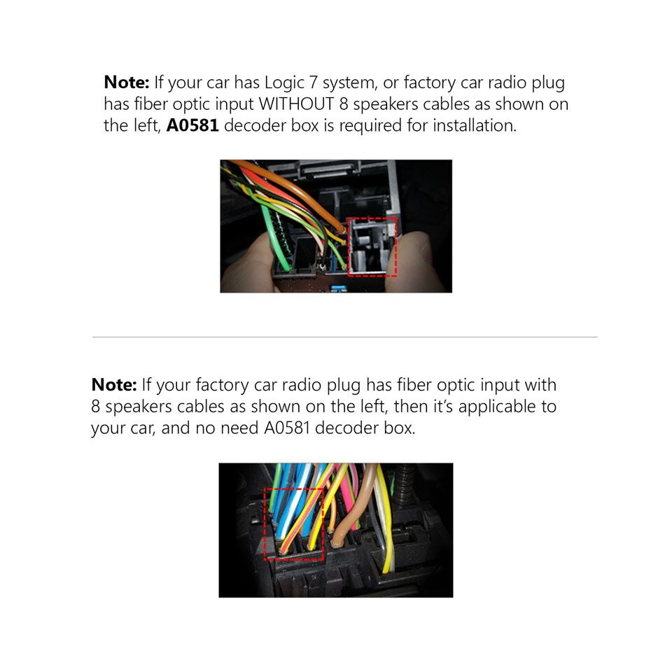 Optical Fiber Decoder Box For BMW E90-E93 Car Stereo Radio Optic input ...