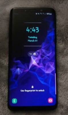 Samsung Galaxy S9 SM-G960 - 64GB - Black (Unlocked) it's been kept in ...
