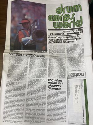 Jan1986 DRUM CORPS WORLD NEW Bugle DCI Cavaliers WGI Madison Scouts ...