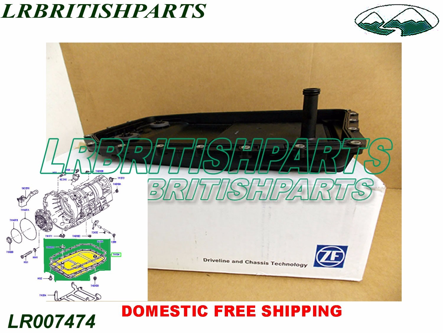 LAND ROVER TRANSMISSION OIL PAN FILTER RANGE ROVER LR3 LR4 SPORT ...