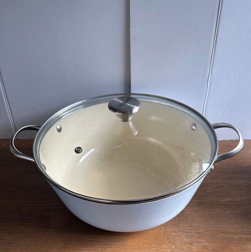 Brandani Italy 6 Qt Cast Iron pot 11" Light Weight Glass Lid | eBay