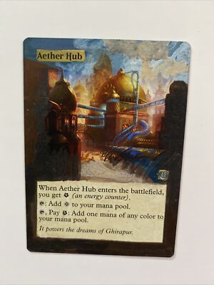 Aether Hub Kaladesh Hand Painted Extended Borderless Altered Art MTG ...